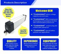 China E Bike Silver Fish Lithium Battery Pack Recommended For 23 ± 5°C Storage Temperature for sale