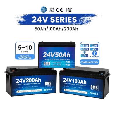 China 12V  24V 48V Lifepo4 Battery Pack With 120A Discharge Current Lithium Iron Phosphate Battery for sale