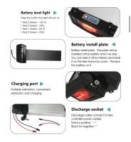China Capacity Charge E Bike Lithium Ion Battery Aluminum Alloy Shell 48V 36V for sale