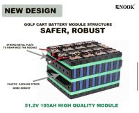 China Eco Friendly Lithium Iron Phosphate Golf Cart Battery 51.2V 105AH for sale