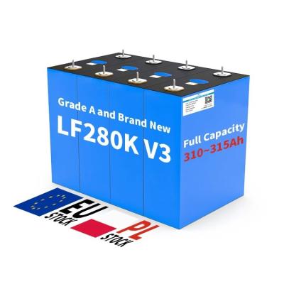 China High Capacity 280Ah LiFePO4 Battery Lithium Iron Phosphate Cells for Solar EV RV Pack for sale