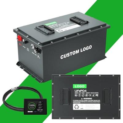 China IP67 Lithium Iron Phosphate Battery Golf Cart Lifepo4 Lithium Ion Battery Pack 51.2v Deep Cycle for sale