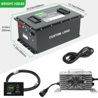 China 51.2V Lithium Iron Phosphate Battery With Smart BMS For Golf Cart for sale