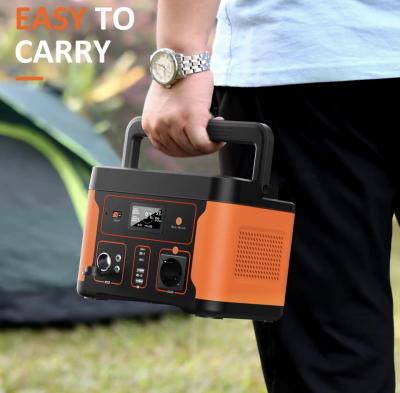 China Solar Powered Portable Power Stations AC Car Charger with Flashlight for sale