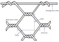 China Gabion Box 2.2mm-3.0mm Wire Mesh with 6x8cm to 10x12cm Openings for Erosion Control and Slope Protection for sale