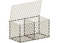 China Gabion Box 2.2mm-3.0mm Wire Mesh with 6x8cm to 10x12cm Openings for Erosion Control and Slope Protection for sale