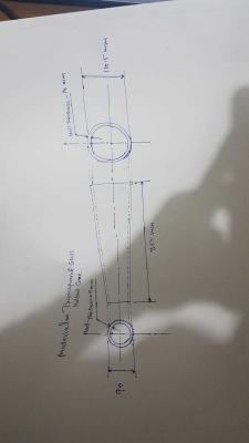 China Centrifugal Glass Cone for Paper Making Machine 350mm Length 110.5mm Top ID for sale
