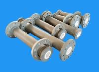 China 95% Alumina Ceramic Lined Carbon Steel Pipe Wear Resistant Sleeve 1700°C for sale