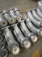China 95% Alumina Ceramic Lined Pipe Elbow 1700°C Sintered for Lithium Battery Material Conveying for sale