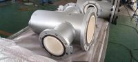 China 95% Alumina Ceramic Lined Pipe Elbow 1700°C Sintered for Lithium Battery Material Conveying for sale