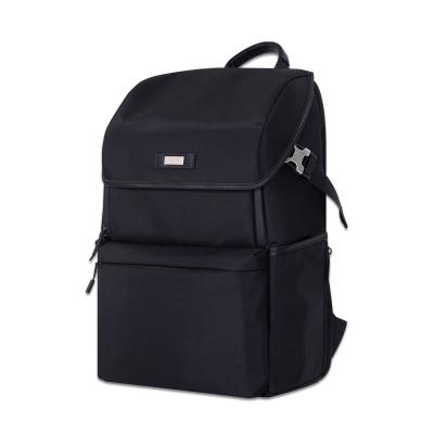 China Durable Black Laptop Backpack 17 Inch Business Travel Computer Bag Water Resistant Nylon for sale