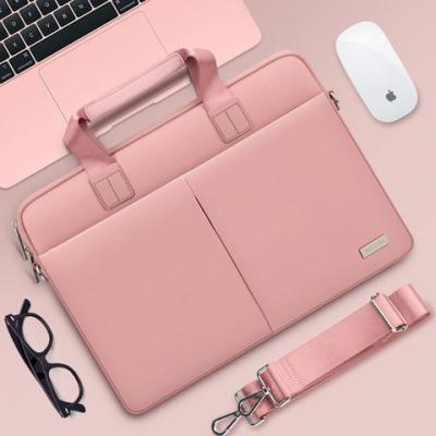 China Water Resistant Polyester Laptop Bag 15.6 Inch Lightweight Shoulder Bag for Women OEM for sale