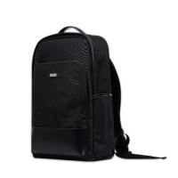 China Water Resistant 16 Inch Laptop Backpack Business Travel Bag Nylon PU Leather 750g for sale