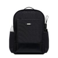 China 16 Inch Business Computer Backpack Water Resistant RPET PU Leather 750g for sale