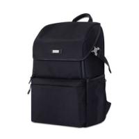 China Custom Logo 16 Inch Laptop Bag Waterproof RPET Business Backpack Black Grey for sale