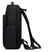 China OEM ODM Men Business Laptop Backpack 16 inch Water Resistant RPET PU Leather for sale