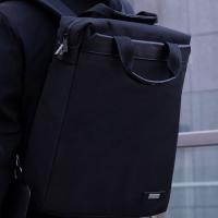 China Custom RPET Recycled Laptop Backpack 16 Inch Anti Theft Eco Friendly Water Resistant for sale