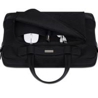 China Water Resistant Nylon Laptop Messenger Bag 15.6 Inch PU Leather Shoulder Case for sale