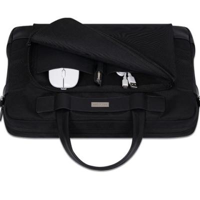 China Water Resistant Nylon Laptop Messenger Bag 15.6 Inch PU Leather Shoulder Case for sale