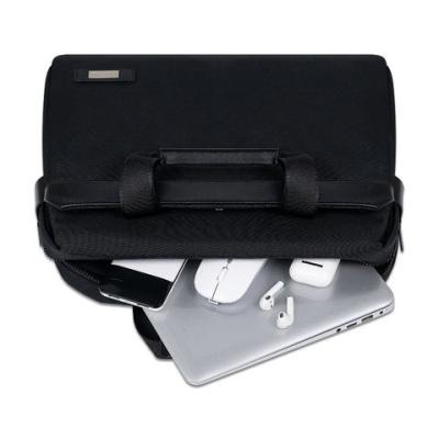 China Waterproof Laptop Handbag 13.3 15.4 Inch RPET PU Leather Shoulder Bag for sale