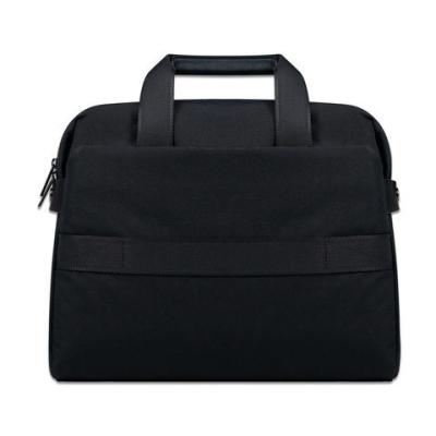 China Water Resistant RPET PU Leather Cross Body Laptop Messenger Bag 15.4 Inch for sale