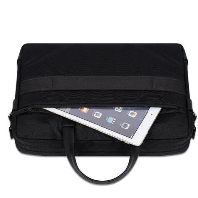 China Custom Waterproof Laptop Bag 15.4 Inch RPET PU Leather Business Case with Logo for sale