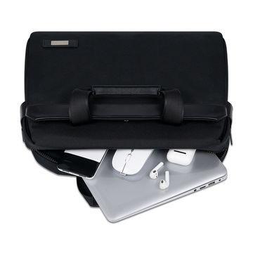 China Water Resistant RPET Laptop Briefcase 15.4 Inch Multi Compartment Business Bag for sale
