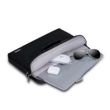 China Custom Business Computer Bag Water Resistant Polyester 15.6 Inch Laptop Case with Handle Strap for sale