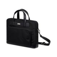 China Water Resistant Nylon PU Leather Laptop Bag 15.4 Inch Business Carrying Case with Shoulder Strap for sale