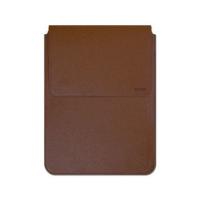 China 13-16 Inch Waterproof PU Leather Laptop Sleeve Bag with Adjustable Stand for sale