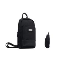 China Water Resistant Nylon PU Leather Crossbody Sling Bag 10 Inch 250g Lightweight Travel Hiking for sale