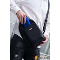 China Water Resistant Nylon PU Leather Crossbody Sling Bag 250g Lightweight for Hiking Sports for sale
