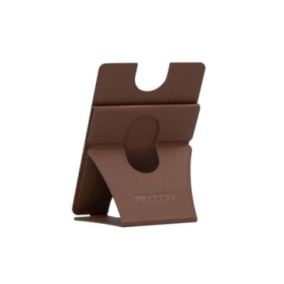 China Custom PU Leather Phone Card Holder with Magsafe Grip Stand Multifunctional Laptop Bag Accessories for sale