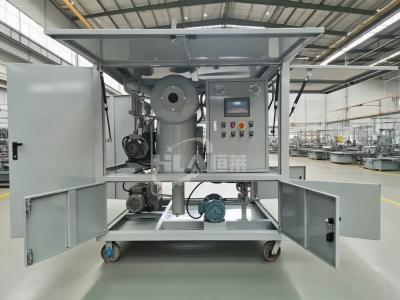 China Transformer Oil Purifier Machine 50-150kW Vacuum Heating ≥75kV Dielectric Strength for sale