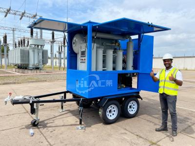 China HLA VPM200 Mobile Oil Purifier with 4800L/Hour Flow Rate and -0.06 to -0.099 Mpa Vacuum Level for Industrial Transformer Maintenance for sale