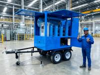 China Transformer Oil Purifier Machine DVP Series 30-300L/min ≤1 Micron Filtration IP65 Waterproof for sale