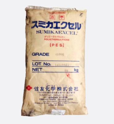 China PES 4100G Polyether Sulfone Engineering Plastic Pellets - V-0 Flame Retardant, 25kg Bags for Automotive Connectors for sale