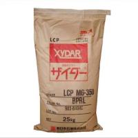 China Extrusion Grade LCP Plastic Material MG-350 - 50% Glass Fiber Reinforced, 275°C HDT, UL94 V-0 Flame Retardant for sale