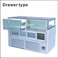 China Drawer Door Glass Cake Display Cabinet Boutique Refrigerated Cake Display Case for sale