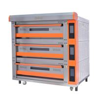 China 6 Trays 9 Trays Electric Bread Oven Commercial Bakery Oven With 3 Decks for sale