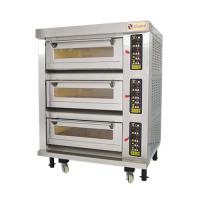 China 3 Deck Electric Baking Machine 6 Tray Commercial Electric Baking Oven for sale