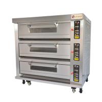 China 3 Deck Electric Baking Machine 6 Tray Commercial Electric Baking Oven for sale