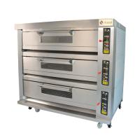 China 3 Deck Electric Baking Machine 6 Tray Commercial Electric Baking Oven for sale