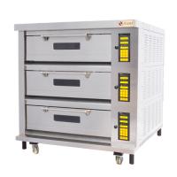 China Professional Bread Oven 3 Decks 12 Tray Commercial Deck Oven for sale