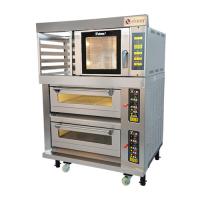 China Commercial Electric Combi Oven Proofer 2 Deck 6 Tray Combi Oven for sale