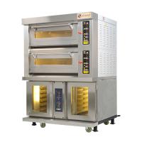 China Commercial Electric Combi Oven Proofer 2 Deck 6 Tray Combi Oven for sale