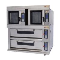China Commercial Electric Combi Oven Proofer 2 Deck 6 Tray Combi Oven for sale
