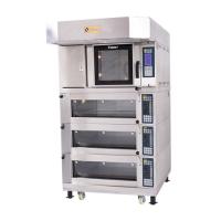 China Pizza Bread Electric Combination Oven 2 Decks 4 Trays 3 Decks 6 Trays for sale