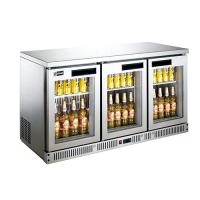 China 0.9m 1.35m Bar Glass Freezer Countertop Glass Freezer Counter for sale