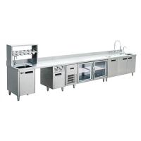 China Multifunctional Bar Counter Cocktail Station Stainless Steel Counter Freezer Commercial for sale